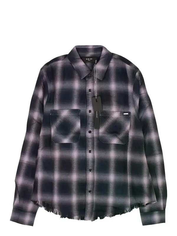 Amiri Plaid Check Shirt - Purple