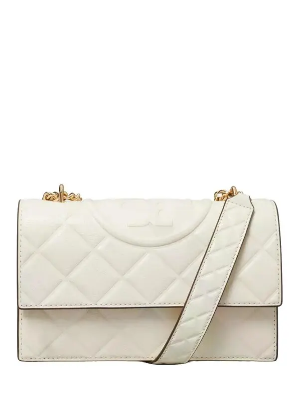 Tory Burch Small Fleming Shoulder Bag - Neutrals