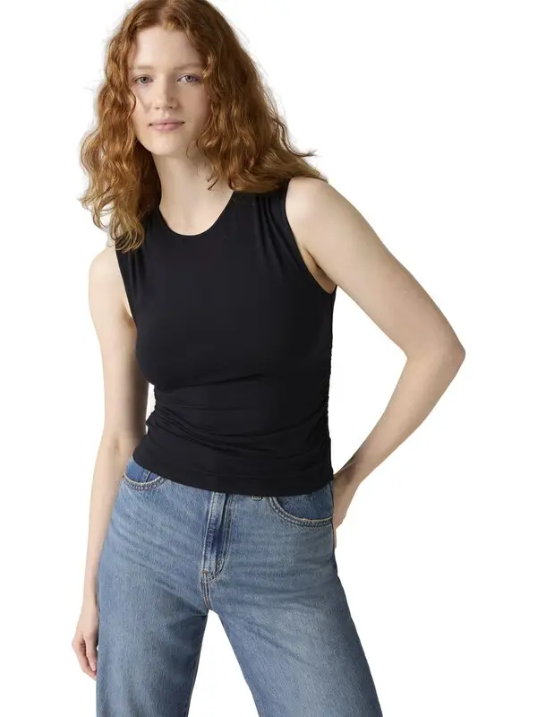 LEVI'S Crystal Ruched Top - Anthracite Night