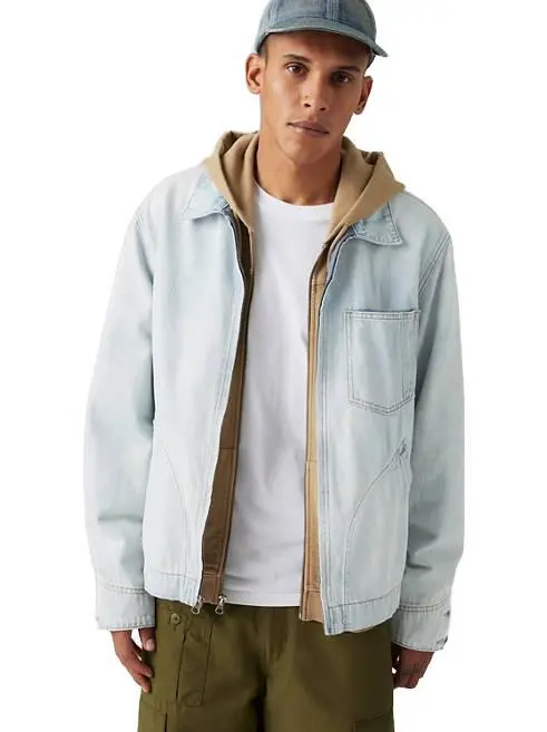 LEVI'S Lightweight Full-zip Mechanics Jacket - Low Light Rain