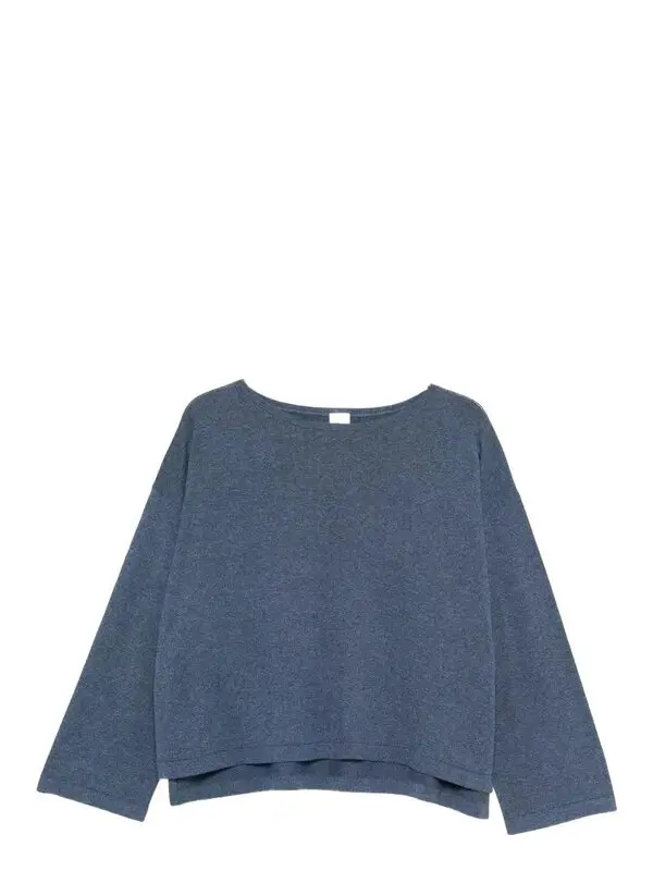 C.T.PLAGE Boat-neck Sweater - Blue