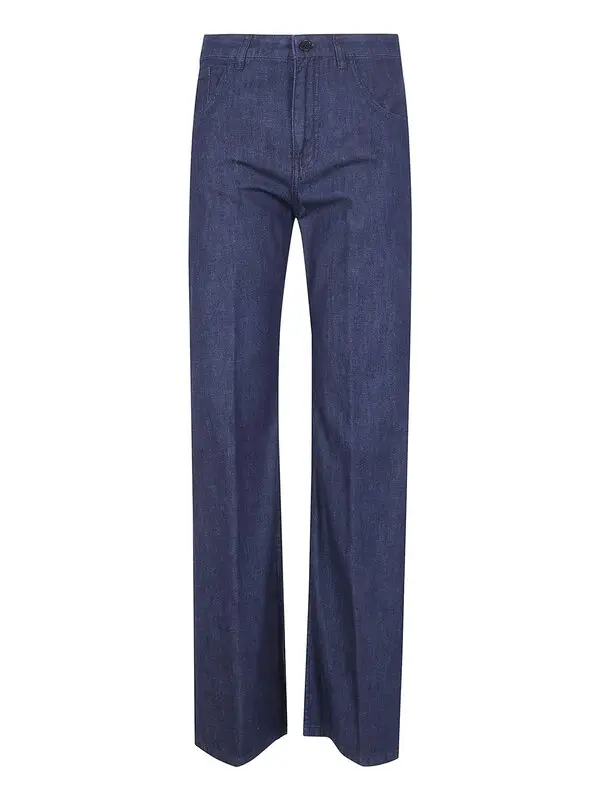 Aspesi Straight Leg Trousers - Blue