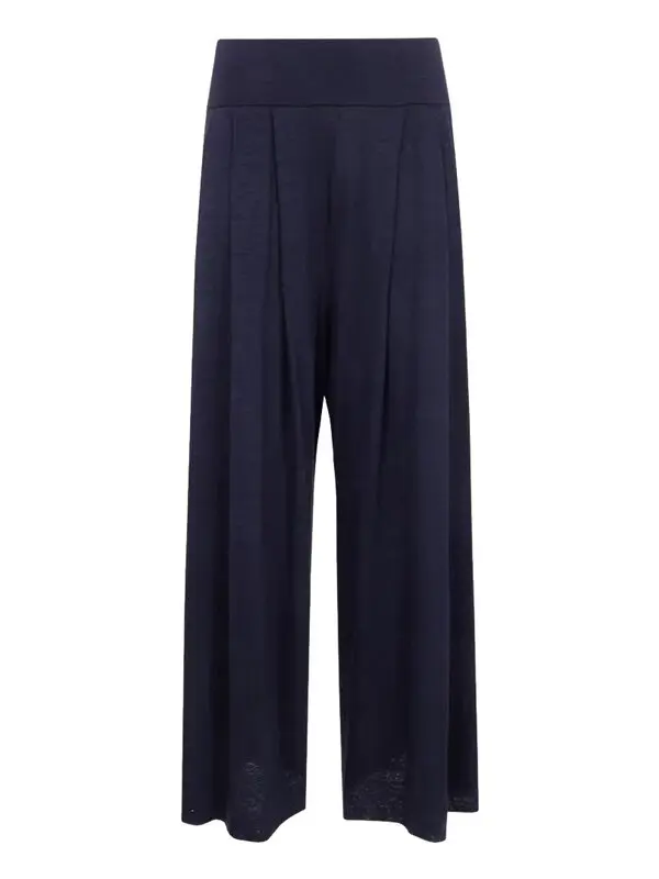 Labo.art Lieto Linen Wide Leg Trousers - Blue
