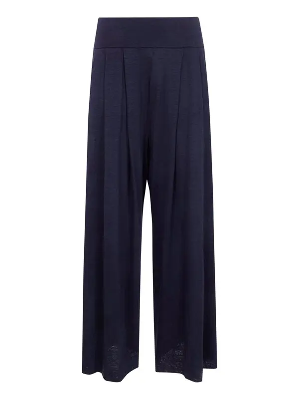 Labo.art Lieto Linen Wide Leg Trousers - Blue