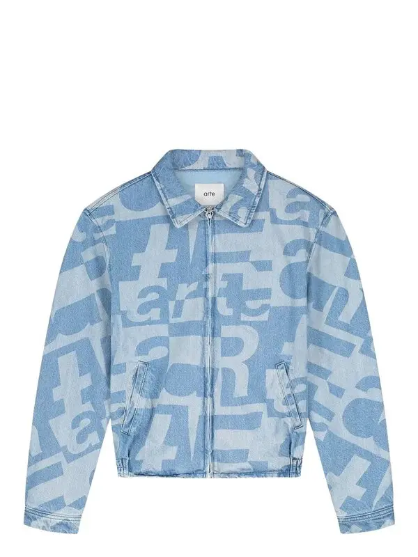 ARTE ANTWERP Denim Allover Jacket - Blue