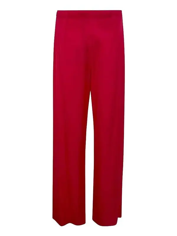 BLUGIRL Satin Long Trousers - Red