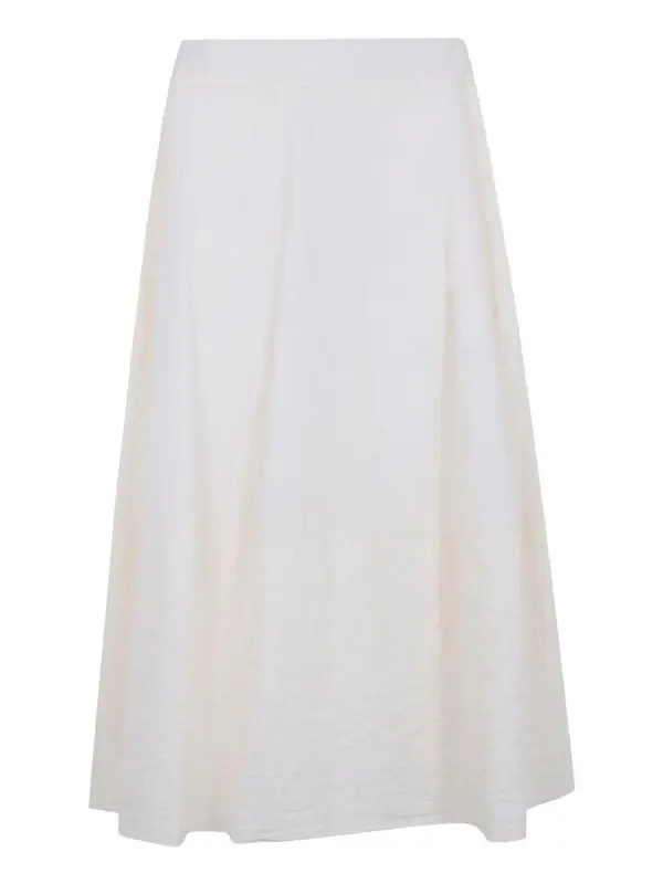 Labo.art Cotton Round Midi Skirt - White