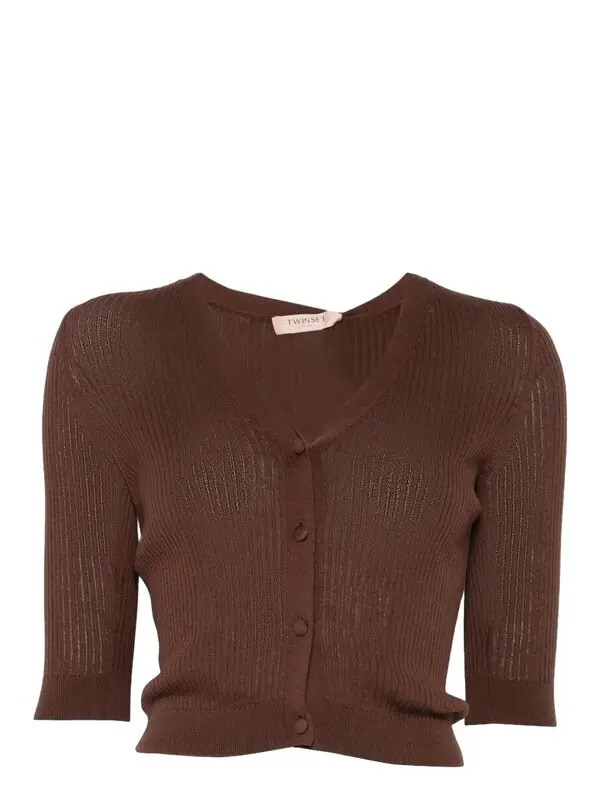 TWINSET V-neck Sweater - Brown