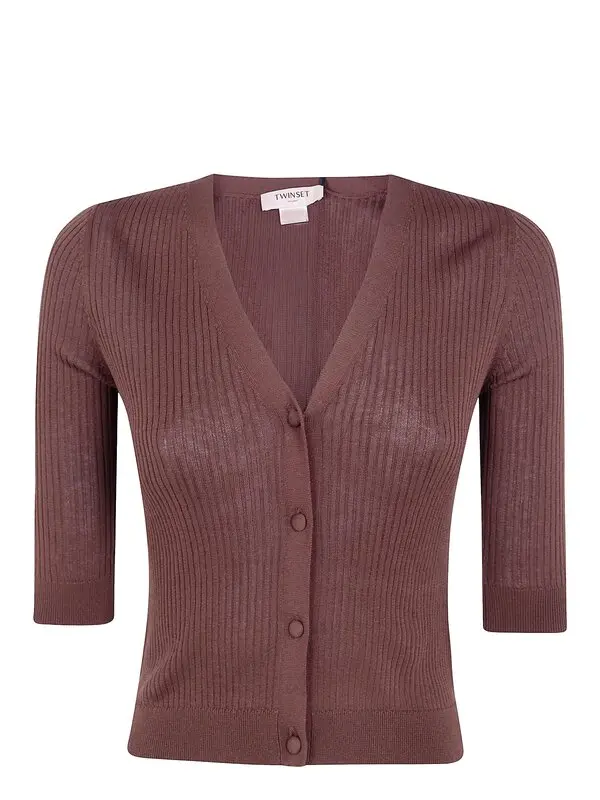 TWINSET V-neck Sweater - Brown