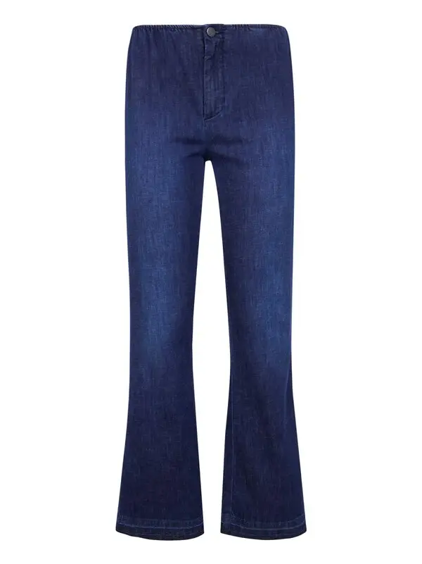 CIGALA'S 2y Denim Cotton Linen Stretch - Blue