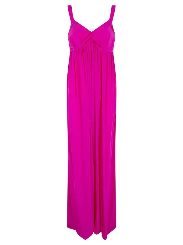Essentiel Antwerp Jacobean Maxi Babydoll Dress - Pink