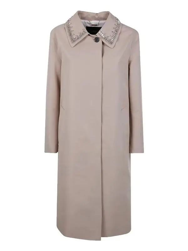 Seventy Cotton Polyester Tech Trench - Beige