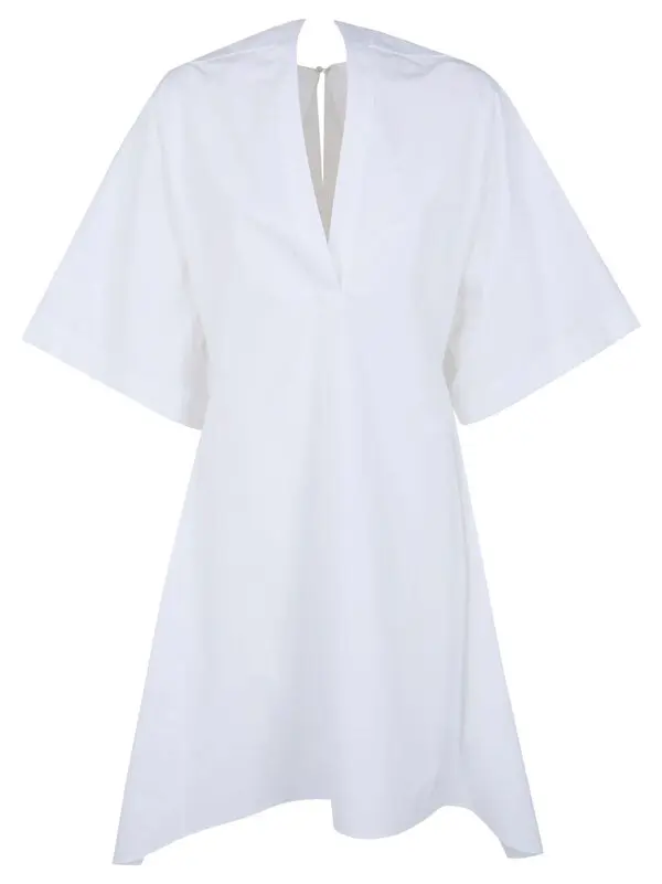 Jacquemus La Tunique Moisson' Midi Shirt Dress - White