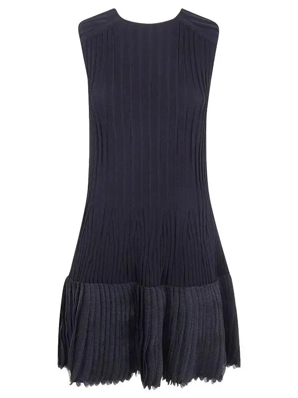Emporio Armani Ruffled Dress - Black