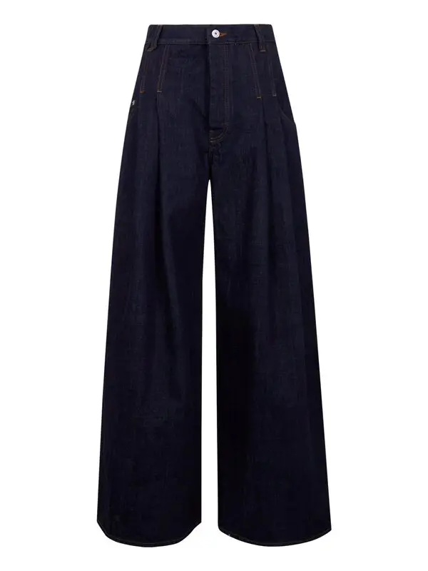 Jacquemus Le De-nimes Souro Wide-leg Jeans - Blue