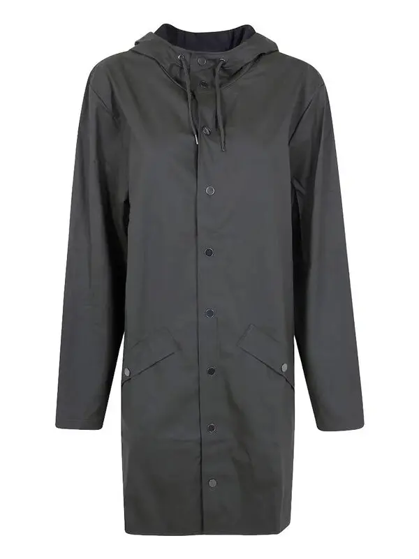 Rains W3 Long Jacket - Green