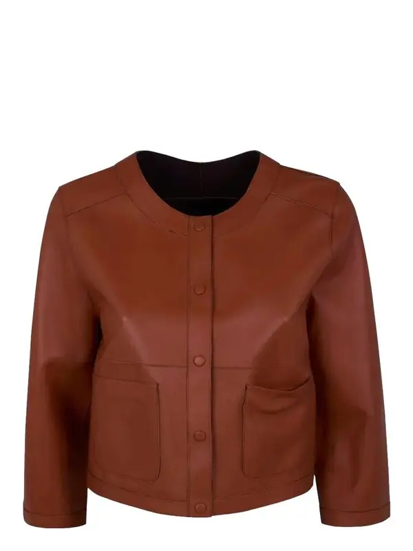 THE JACKIE LEATHERS Sheila Leather Jacket - Red