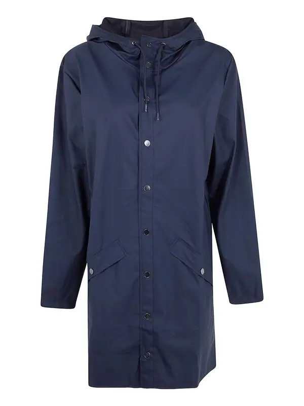 Rains W3 Long Jacket - Blue