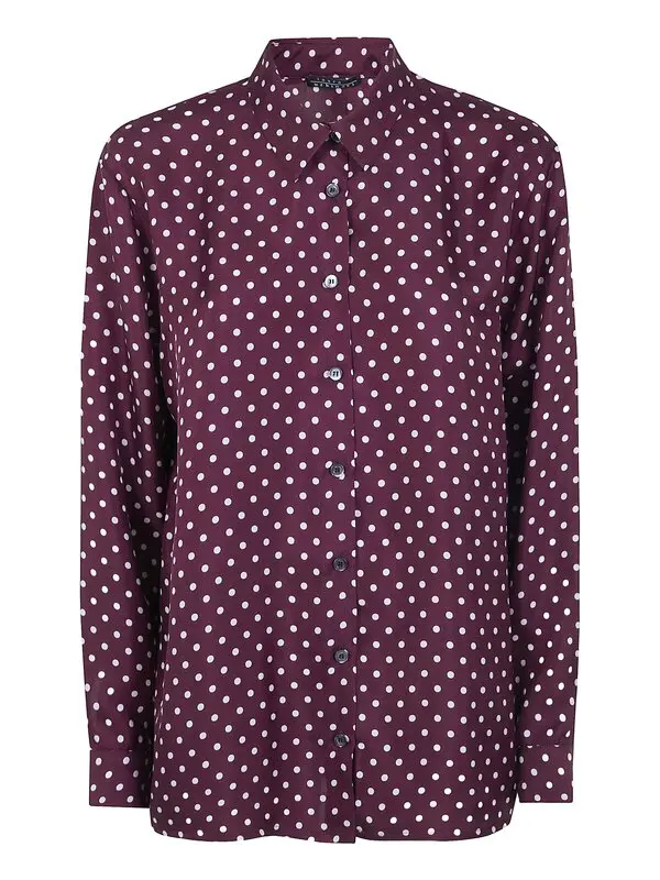 LAURA URBINATI Oversized Silk Shirt - Red