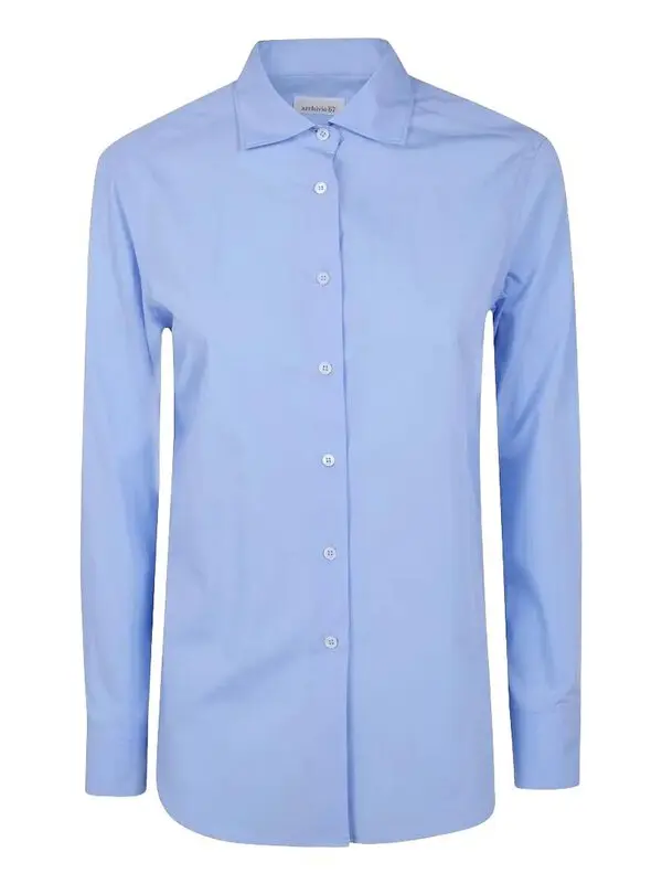 ARCHIVIO67 Classic Fit Button-down Shirt - Blue