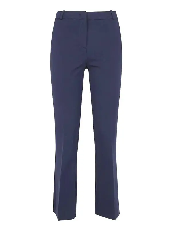 KILTIE Florette Milano Stitch Light Flare Trousers - Blue