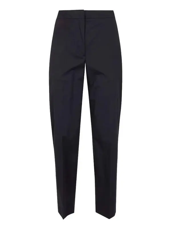 Seventy Popeline Fine Cotton Stretch Trousers - Black