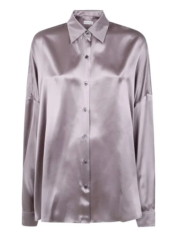 Dries Van Noten Casia Oversized Shirt - Gray
