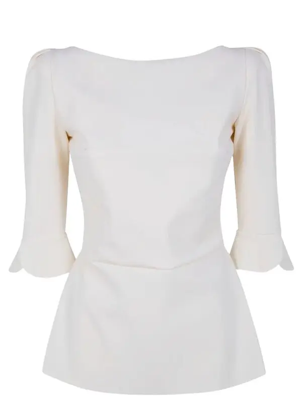 Chiara Boni La Petite Robe Edelmira Jersey Tunic Dress - White