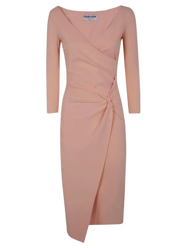 Chiara Boni La Petite Robe Amax Short Sleeve Dress - Brown