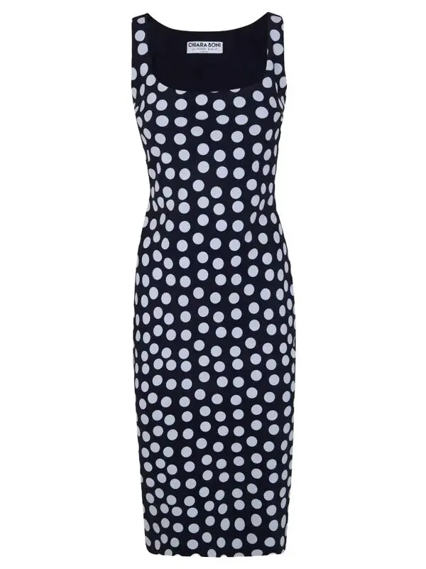 Chiara Boni La Petite Robe Gilia Print Jersey Dress - Black