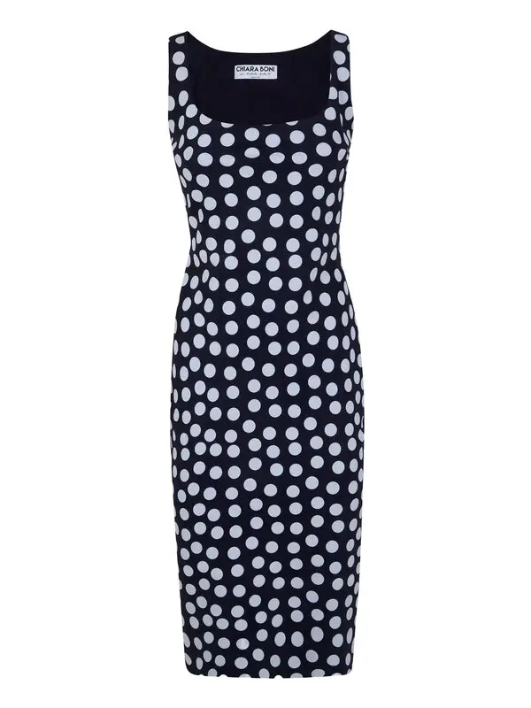 Chiara Boni La Petite Robe Gilia" Print Jersey Dress - Black