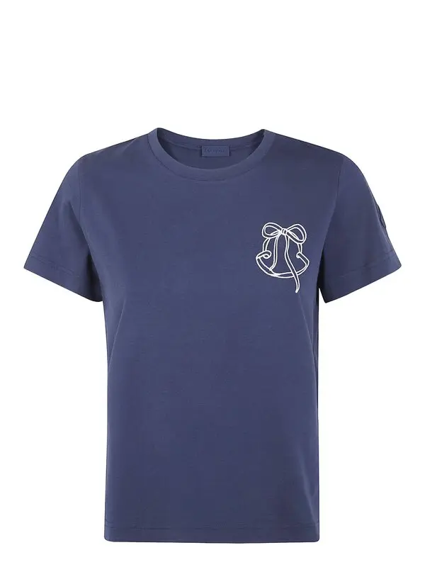 Moncler Short-sleeve Cotton T-shirt - Blue