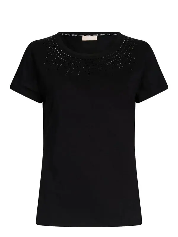 Liu Jo Embellished Crew-neck T-shirt - Black