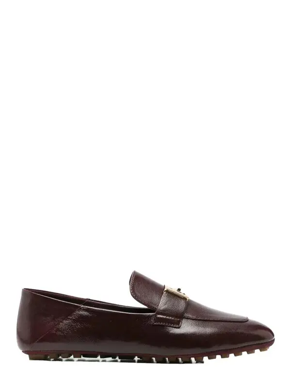 Fendi Buckle Loafers - Brown