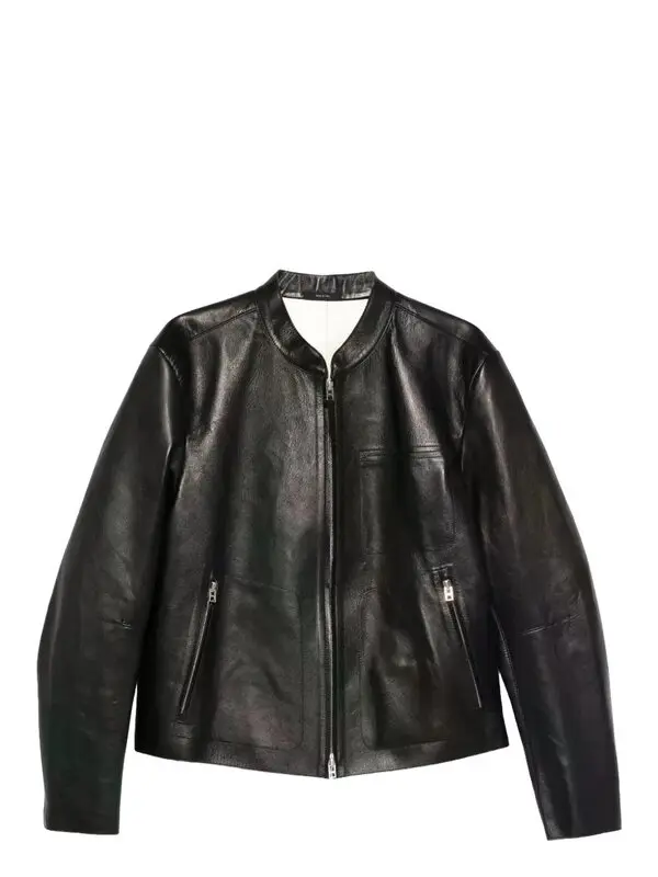 TOM FORD Zip-fastening Leather Jacket - Black