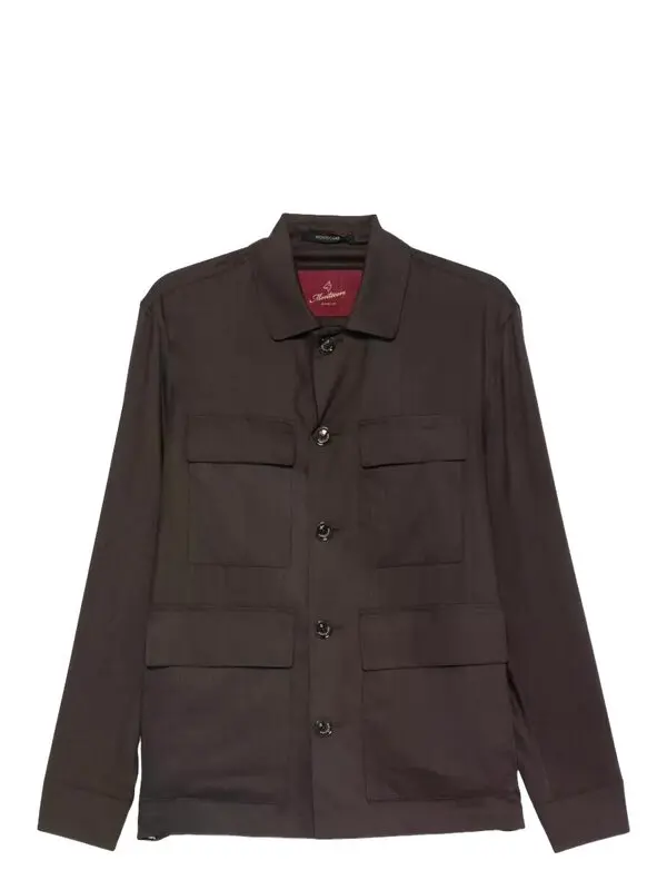MONTECORE Buttoned Pocket Jacket - Brown