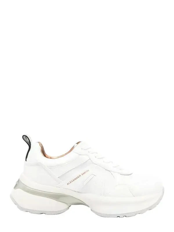 ALEXANDER SMITH Victoria Leather Sneakers - White