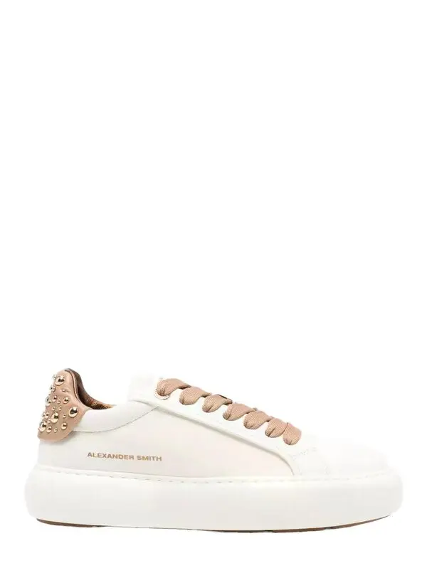 ALEXANDER SMITH Leather Platform Sneakers - Neutrals