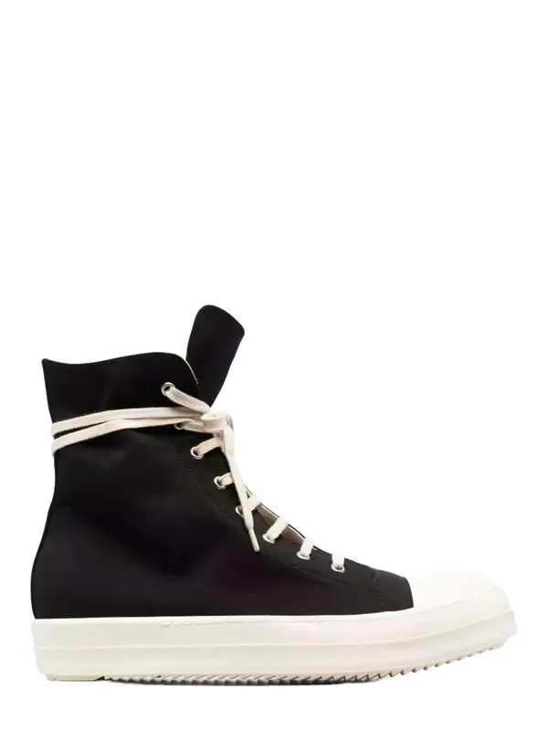 Rick Owens Lace-up Zip Sneakers - Black