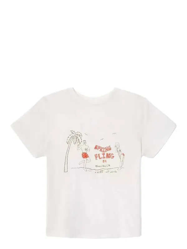 RE/DONE Print Classic T-shirt - White