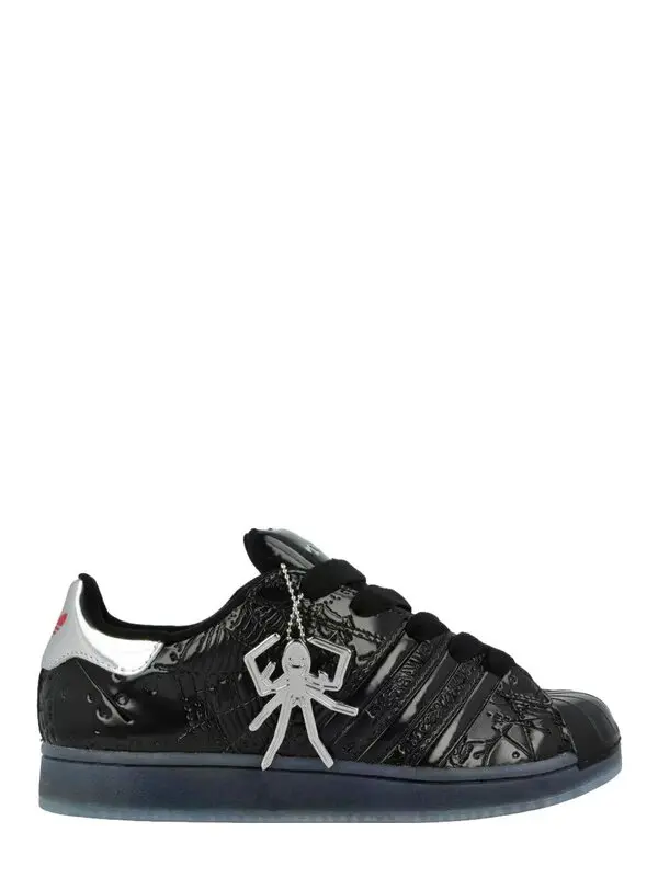 Adidas X Sp5der Superstar Embossed Sneakers - Black
