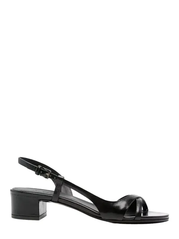 DEL CARLO Strappy Sandals - Black