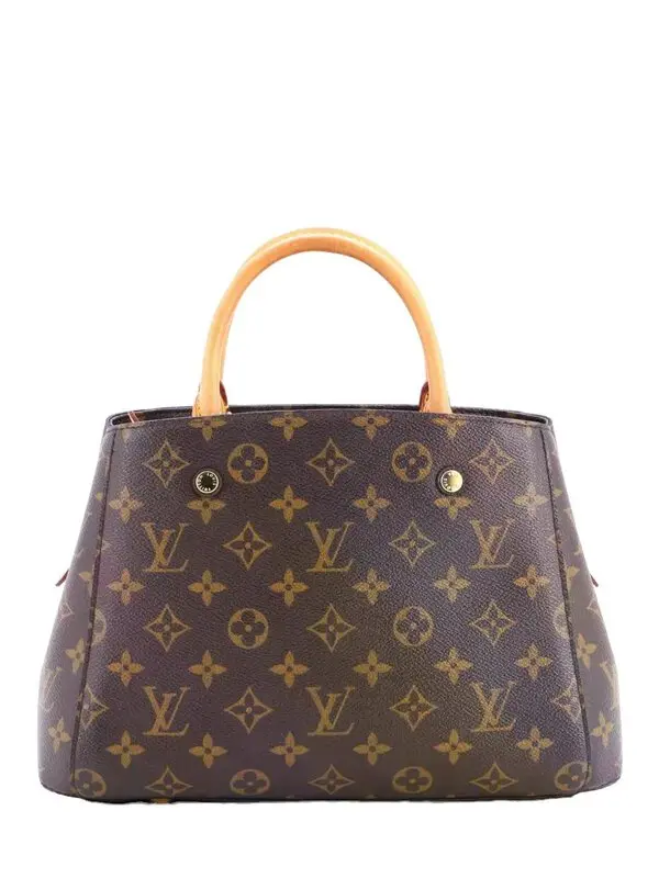 LOUIS VUITTON Montaigne Handbag Monogram Canvas Bb Satchel - Brown
