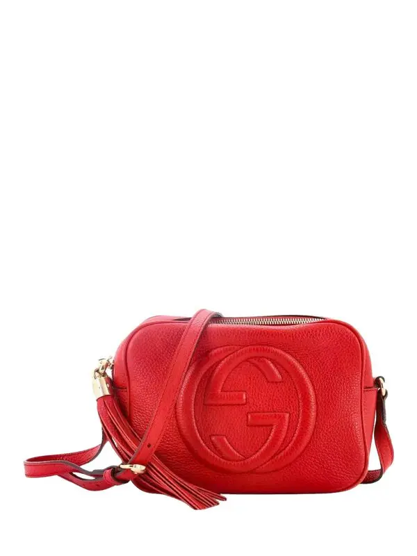 Gucci Soho Disco Leather Small Crossbody Bag - Red