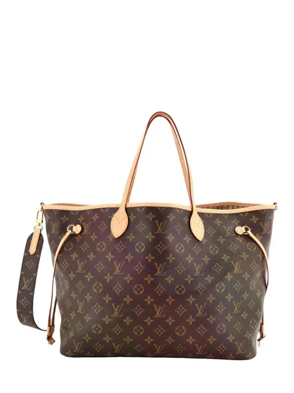 LOUIS VUITTON Neverfull Bandouliere Gm Tote Bag - Brown