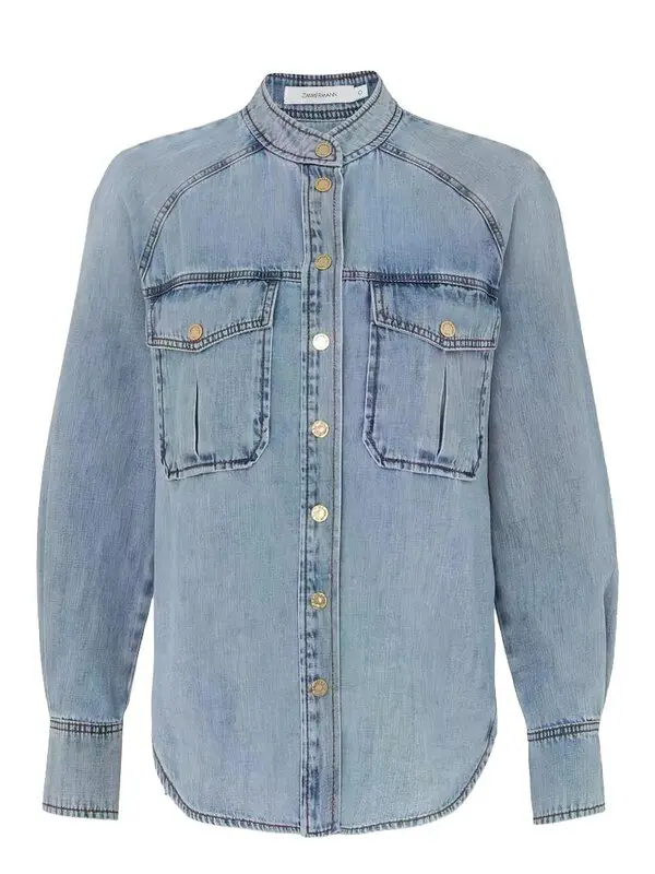 Zimmermann Long-sleeved Denim Shirt - Blue