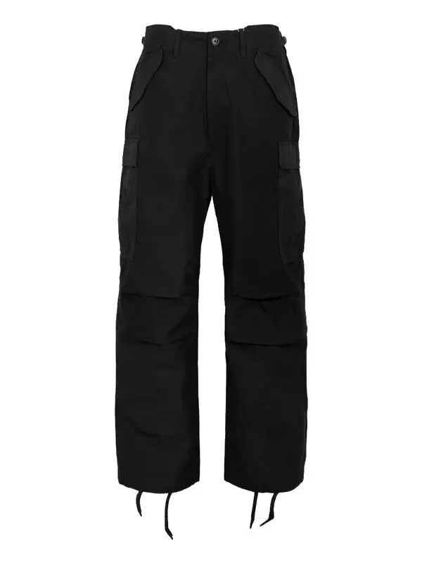 Nanamica Button Cargo Trousers - Black
