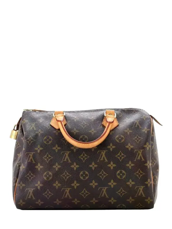 LOUIS VUITTON Speedy Handbag Monogram Canvas 30 - Brown