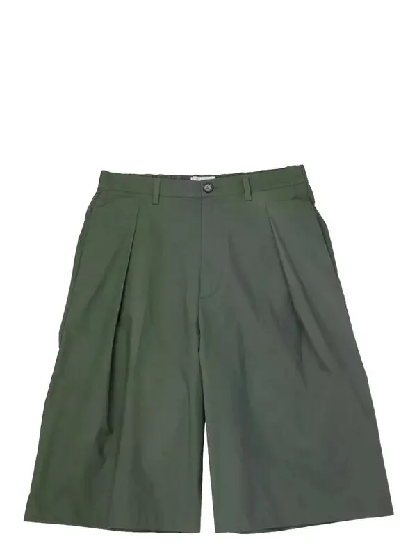 Barena Venezia Amado Viano Pleated Bermudas - Green