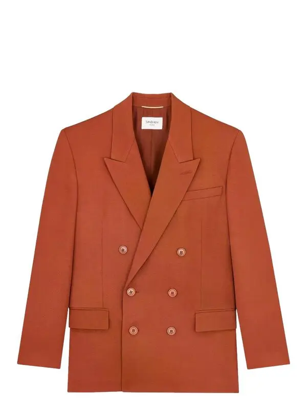 Saint Laurent Double-breasted Blazer - Orange